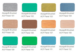 Alusign-Aluminum composite Panel Color Chart- Aluminum Composite Panel ...