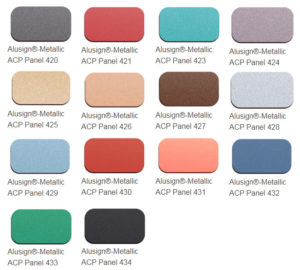 Alusign-Aluminum composite Panel Color Chart- Aluminum Composite Panel ...